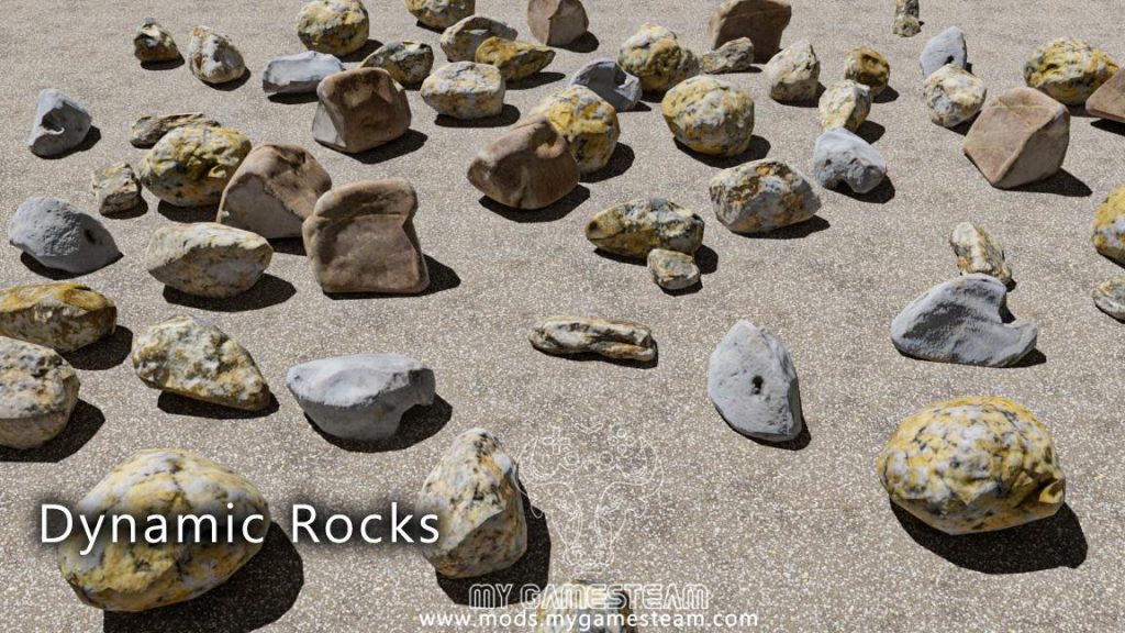 Dynamic Rocks v1.0 FS19 - FS25 Mody | FS22 Mody