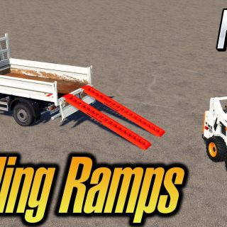 Dynamiczne aluminiowe rampy ładunkowe 4t z mocowaniem v1.0 FS19 - FS25 ...
