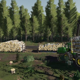 Dzienniki pod stosem v1.0 FS19 - FS25 Mody | FS22 Mody