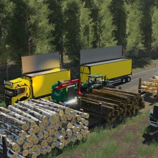 Dzienniki pod stosem v1.0 FS19 - FS25 Mody | FS22 Mody
