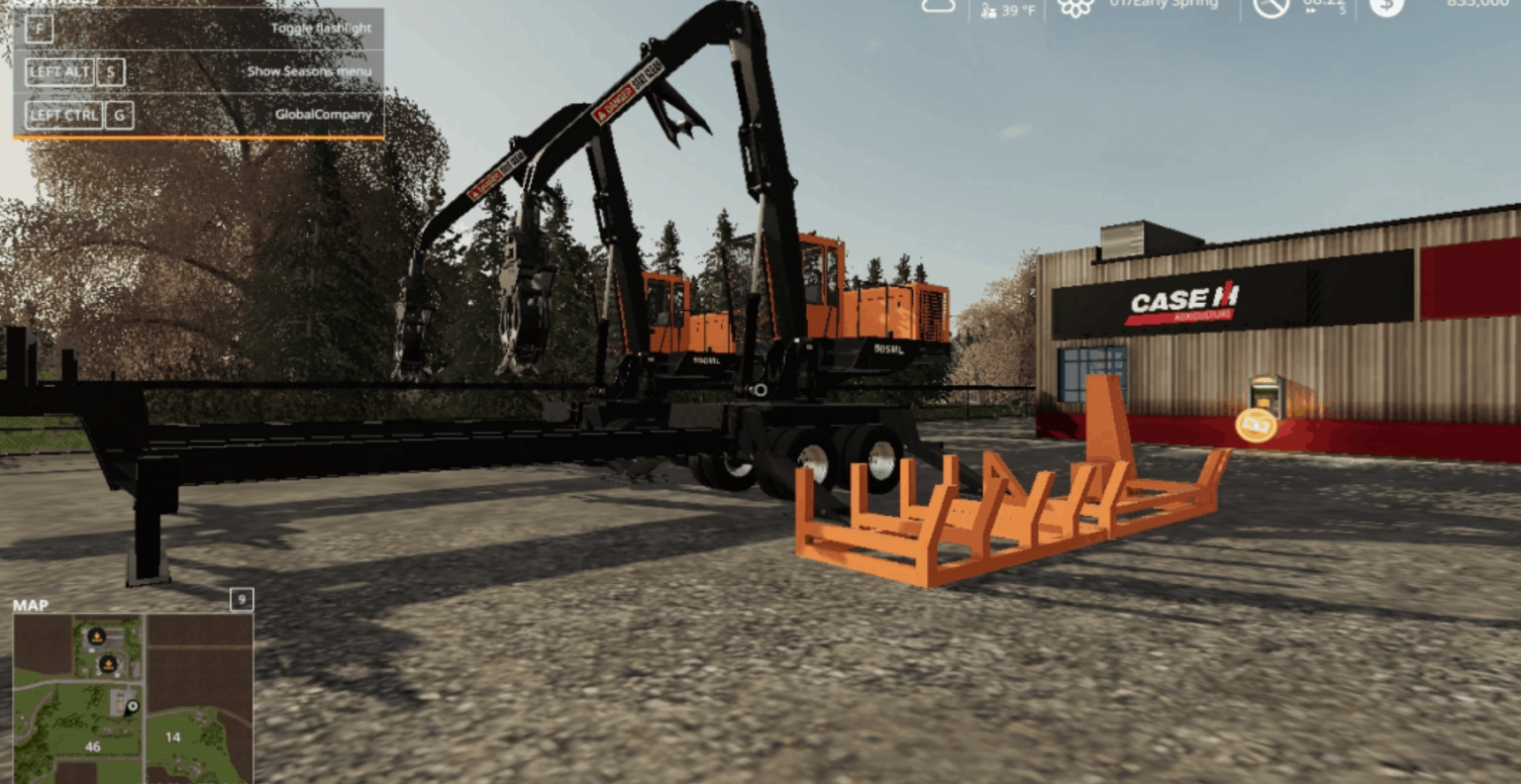 BARKO 595 ML BUCKSAW Loaden V2.0 FS19 - FS25 Mody | FS22 Mody