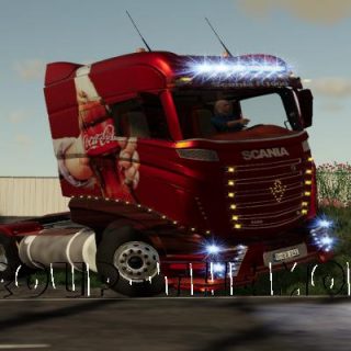 Scania R1000 COCA COLA v2.0 FS19 - FS25 Mody | FS22 Mody