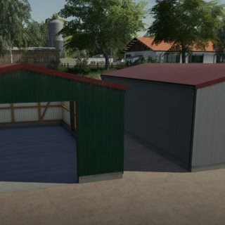 HALA Z BRAMĄ V1.0 FS19 - FS25 Mody | FS22 Mody