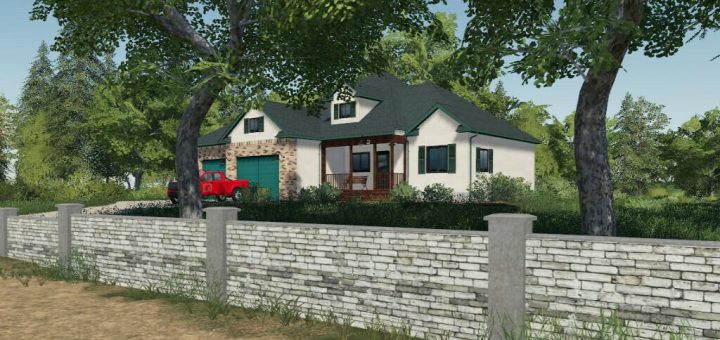 Brick Wall v1.0 FS19 - Farming Simulator 22 Mod / FS19 Mody