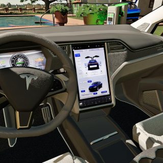 Tesla Model X 2017 v1.0 FS19 - FS25 Mody | FS22 Mody