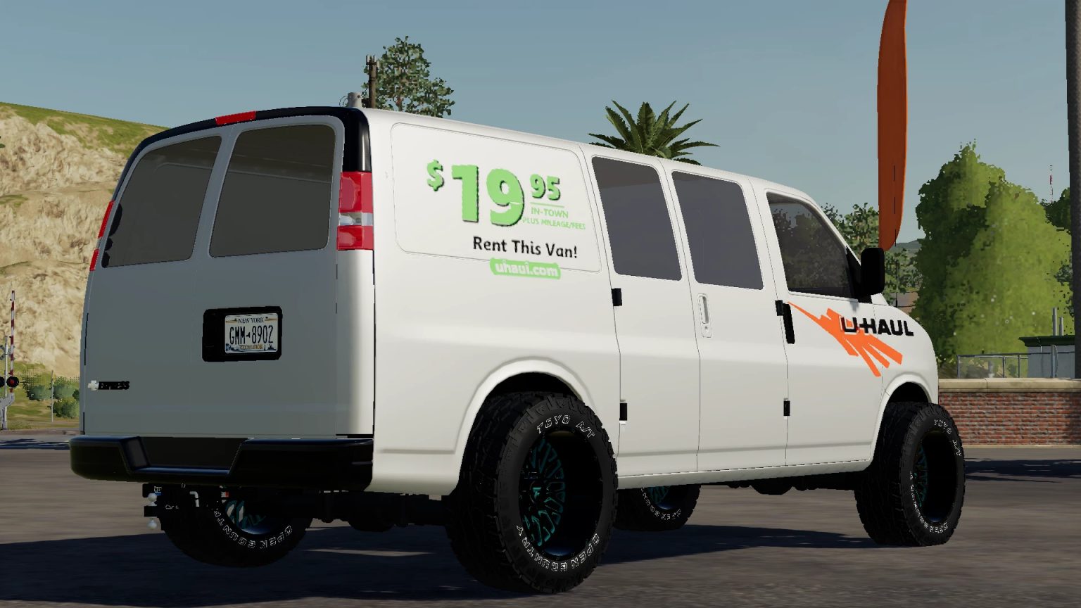 2005 Chevy Express Van Uhaul Custom v1.1 FS19 - FS25 Mody | FS22 Mody