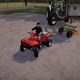 ATV Trailer v1.4 FS19 - FS25 Mody | FS22 Mody
