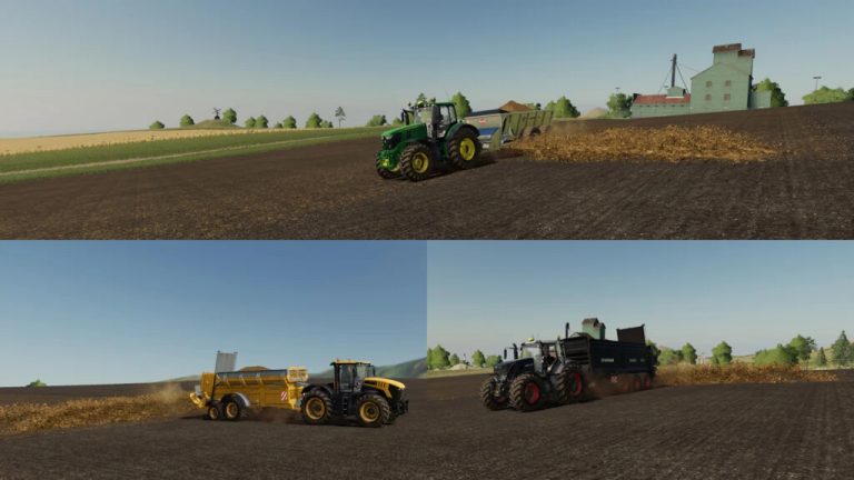 Interaktywne rozrzutniki obornika v1.0 FS19 - FS25 Mody | FS22 Mody