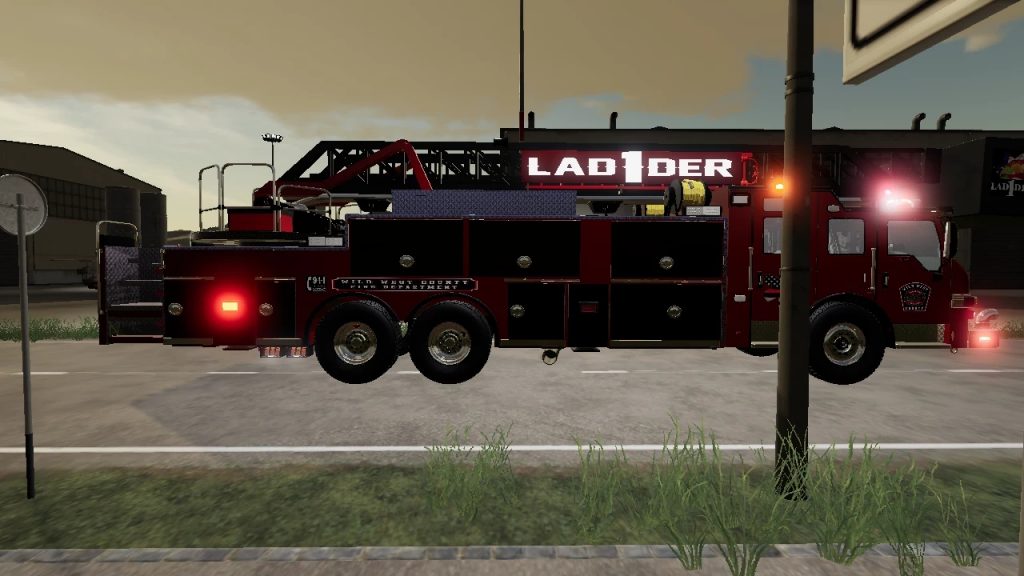 Pierce Velocity Ladder v1.0 FS19 - FS25 Mody | FS22 Mody