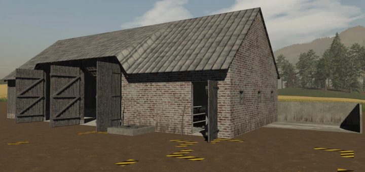 Remiza strażacka z syreną v1.0 FS19 - Farming Simulator 22 Mod / FS19 Mody