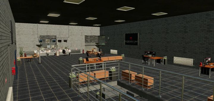 Remiza strażacka z syreną v1.0 FS19 - FS25 Mody | FS22 Mody