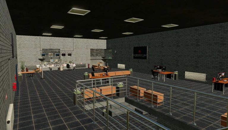 Remiza strażacka dla profesjonalnych straży pożarnych v1.0 FS19 - FS25 ...