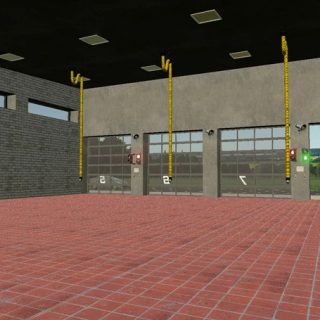 Remiza strażacka dla profesjonalnych straży pożarnych v1.0 FS19 - FS25 ...