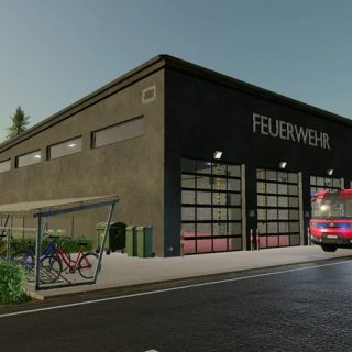Remiza strażacka dla profesjonalnych straży pożarnych v1.0 FS19 - FS25 ...