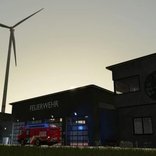Remiza strażacka dla profesjonalnych straży pożarnych v1.0 FS19 - FS25 ...