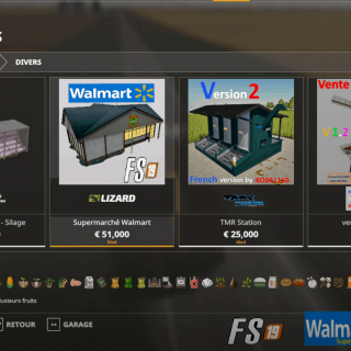 Supermarket Walmart FS19 - FS25 Mody | FS22 Mody
