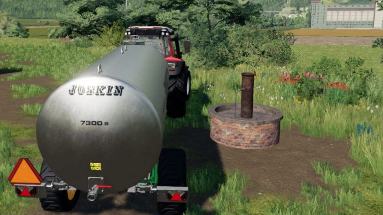 Village Fountain v1.0 FS19 - FS25 Mody | FS22 Mody