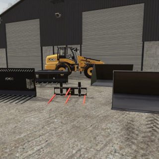 JCB Telehandler Attachments v1.0 FS19 - FS25 Mody | FS22 Mody