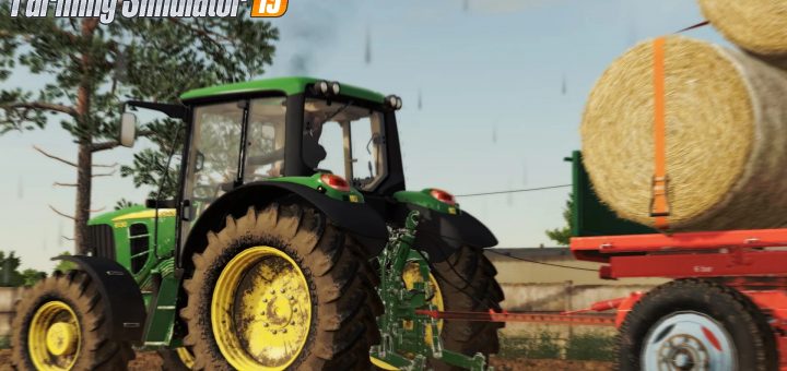 John Deere 8110-8410 v1.1 FS19 - Farming Simulator 22 Mod / FS19 Mody