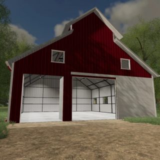 Modern Red Barn v1.0 FS19 - FS25 Mody | FS22 Mody
