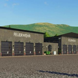 Remiza strażacka v1.0 FS19 - FS25 Mody | FS22 Mody