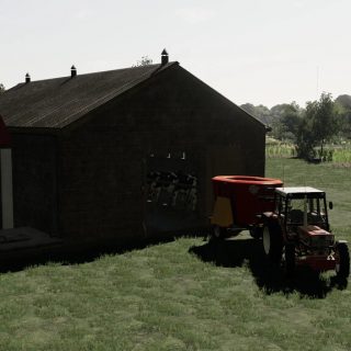 Średnia stara obora bez pastwiska v1.0 FS19 - FS25 Mody | FS22 Mody