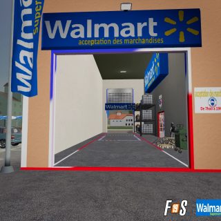 Supermarket Walmart v2.0 FS19 - FS25 Mody | FS22 Mody