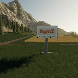 Tablice reklamowe AgraZ v1.0 FS19 - FS25 Mody | FS22 Mody