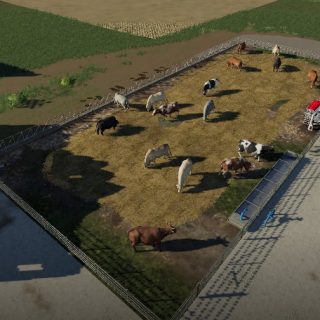 Feedlot dla krów v1.0 FS19 - FS25 Mody | FS22 Mody