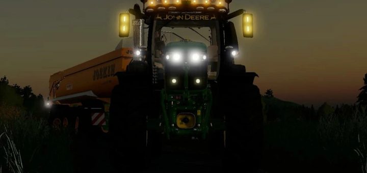 John Deere serii 7020 4WD V1.0 FS19 - Farming Simulator 22 Mod / FS19 Mody