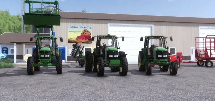 John DEERE 7030 - 7530 v1.0 FS19 - Farming Simulator 22 Mod / FS19 Mody