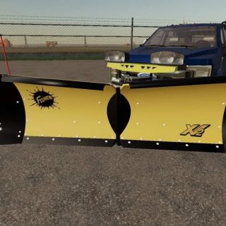 Pług Fisher V v1.0 FS19 - FS25 Mody | FS22 Mody