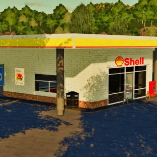 Stacja paliw Shell v1.1 FS19 - FS25 Mody | FS22 Mody