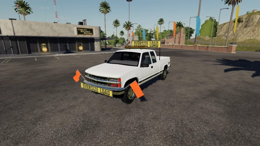 Chevy 1500 Oversize Load/Pilot Car v1.0 FS19 - FS25 Mody | FS22 Mody