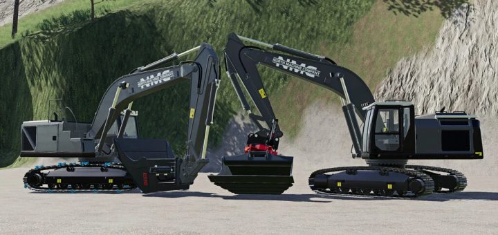 Fuchs MHL 360 V1.0 FS19 - Farming Simulator 22 Mod / FS19 Mody