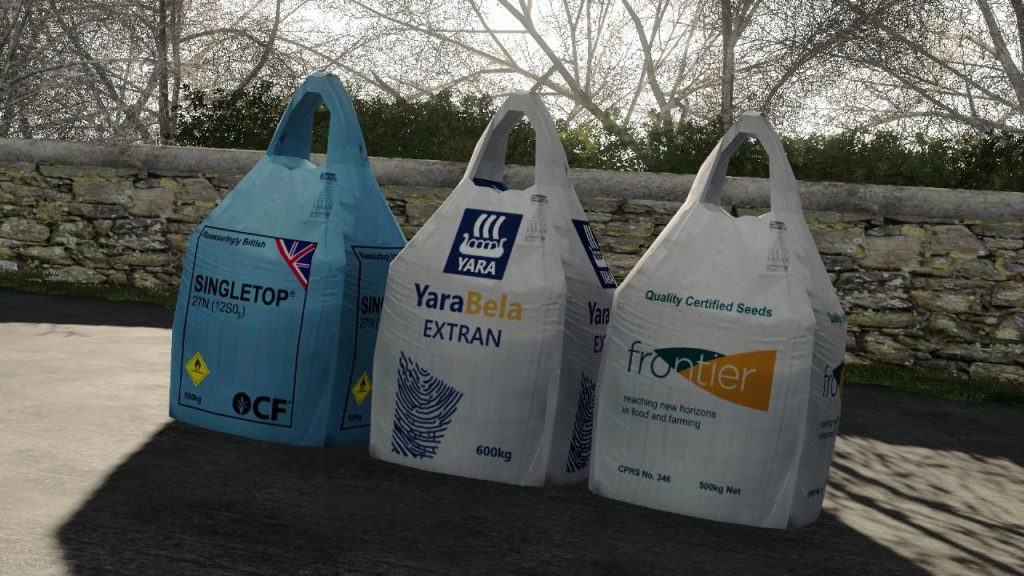 Big Bags Seed, Fert, Lime, specyfikacja UK v1.0 FS19 - FS25 Mody | FS22 ...