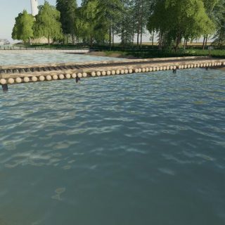 Placeable Log Bridge v1.0 FS19 - FS25 Mody | FS22 Mody