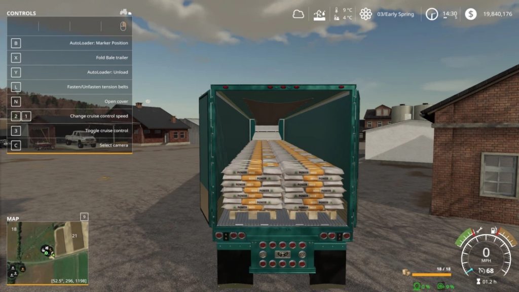 EXP19 Vanguard Reefer EASY AUTO LOAD v1.0 FS19 - FS25 Mody | FS22 Mody