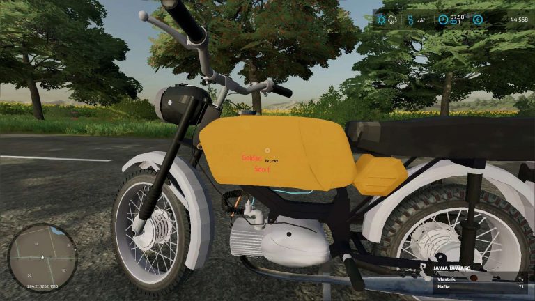 FS22 Jawa Golden Sport (motocykl) v1.0.0.0 - FS25 Mody | FS22 Mody