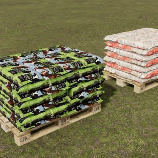 FS22 Mąka i Obornik na paletach V1.0 - FS25 Mody | FS22 Mody