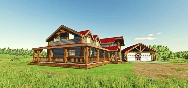 Mountain Ranch House Mods - Farming Simulator 25 Mody | mody do FS25