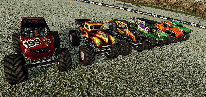Pakiet Monster Truck Mods - Farming Simulator 19 Mody | mody do FS19