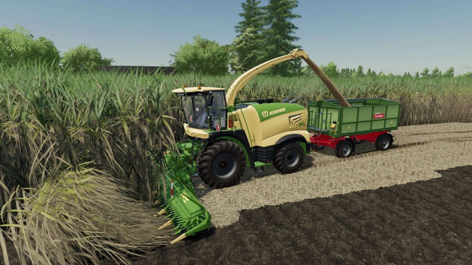 FS22 Krone X-Collect 900-3 Topola i trzcina cukrowa v1.0.0.2 - FS25 ...