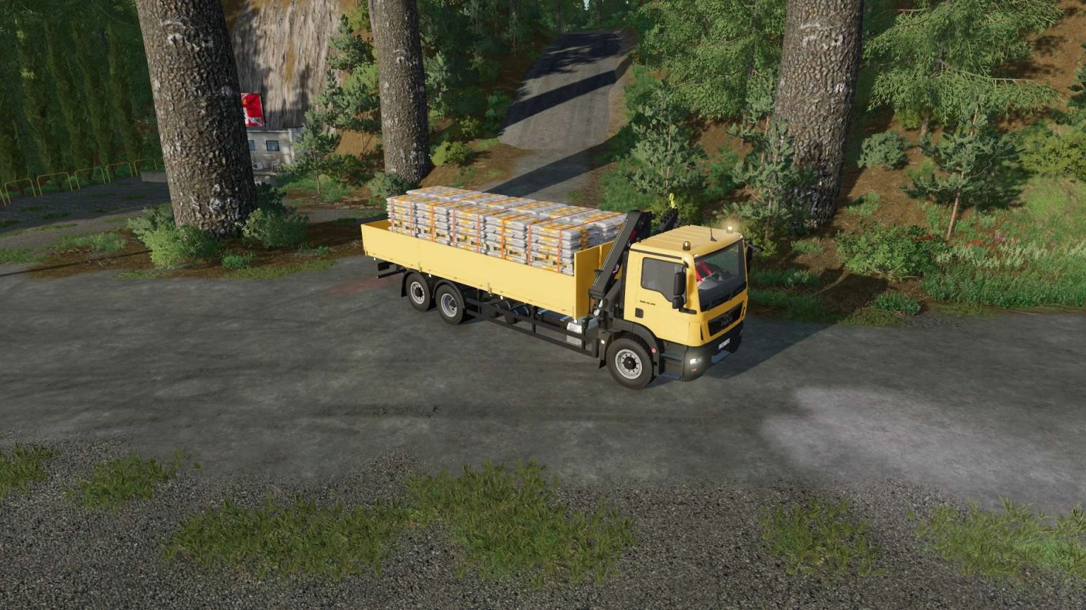 FS22 MAN TGM 26.320 6x2 HIAB XS Żuraw v1.0.0.0 - FS25 Mody | FS22 Mody