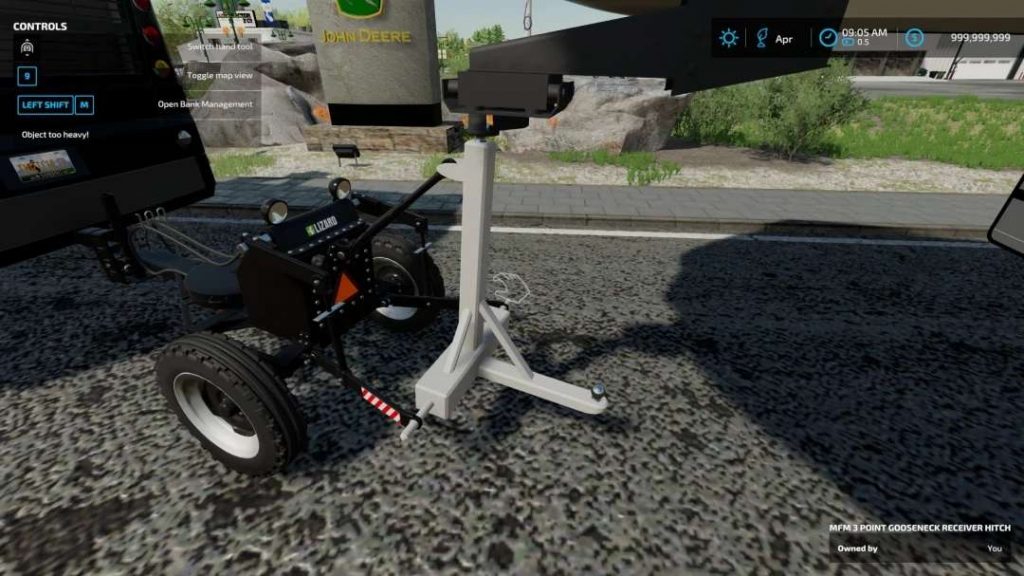 Zaczep typu "gęsia szyja" FS22 MFM3point przekonwertowany na wersję 1.0 ...