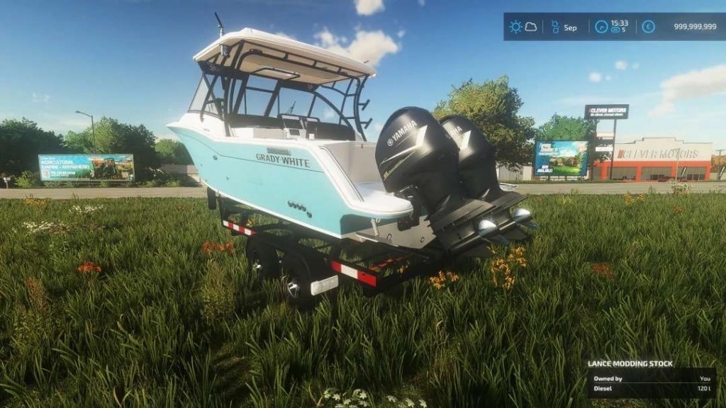 FS22 Grady White Boat v1.0.0.0 - FS25 Mody | FS22 Mody