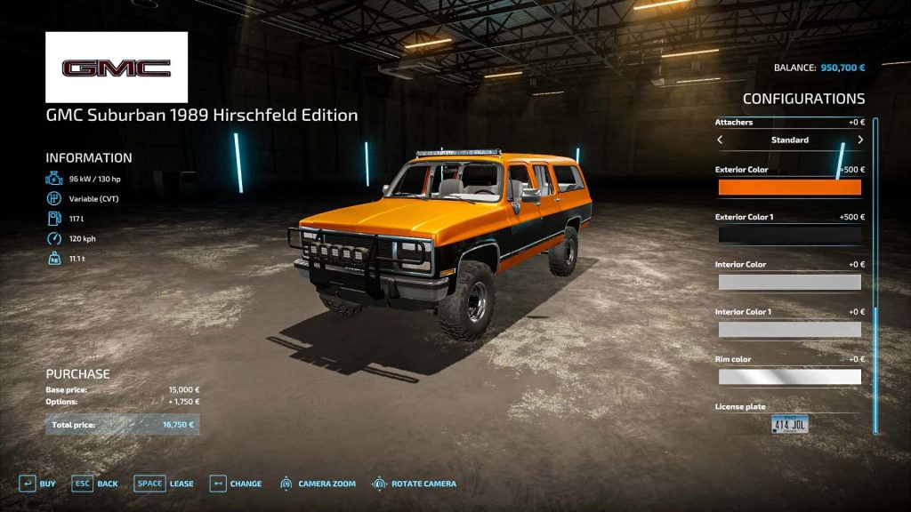 FS22 GMC Suburban v1.0.4.0 - FS25 Mody | FS22 Mody