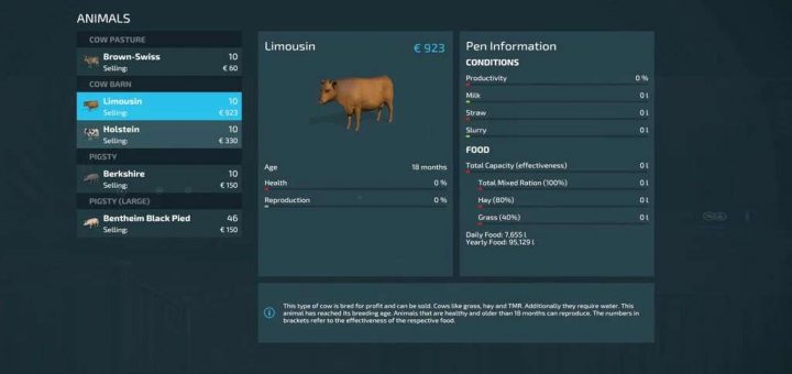 Enhanced Animal System Mods - Farming Simulator 25 Mody | mody do FS25