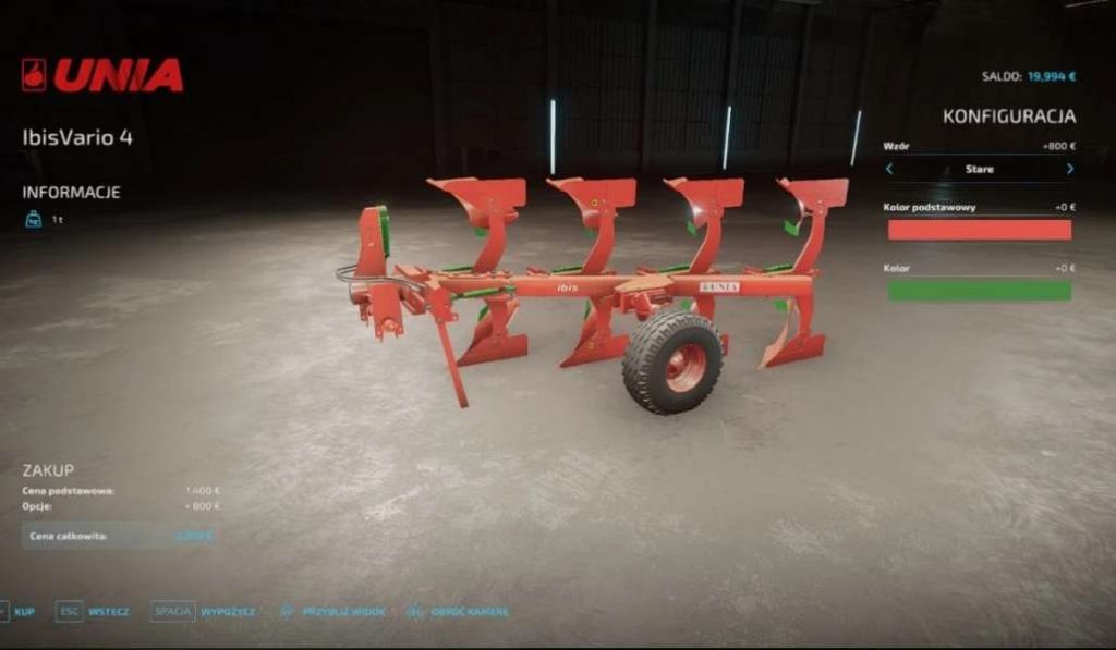 FS22 Pługi Unia v1.0.0.0 - FS25 Mody | FS22 Mody