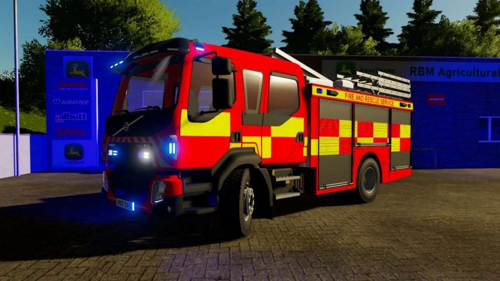 FS22 2017 Volvo FL UK Straż pożarna v1.0.0.0 - FS25 Mody | FS22 Mody